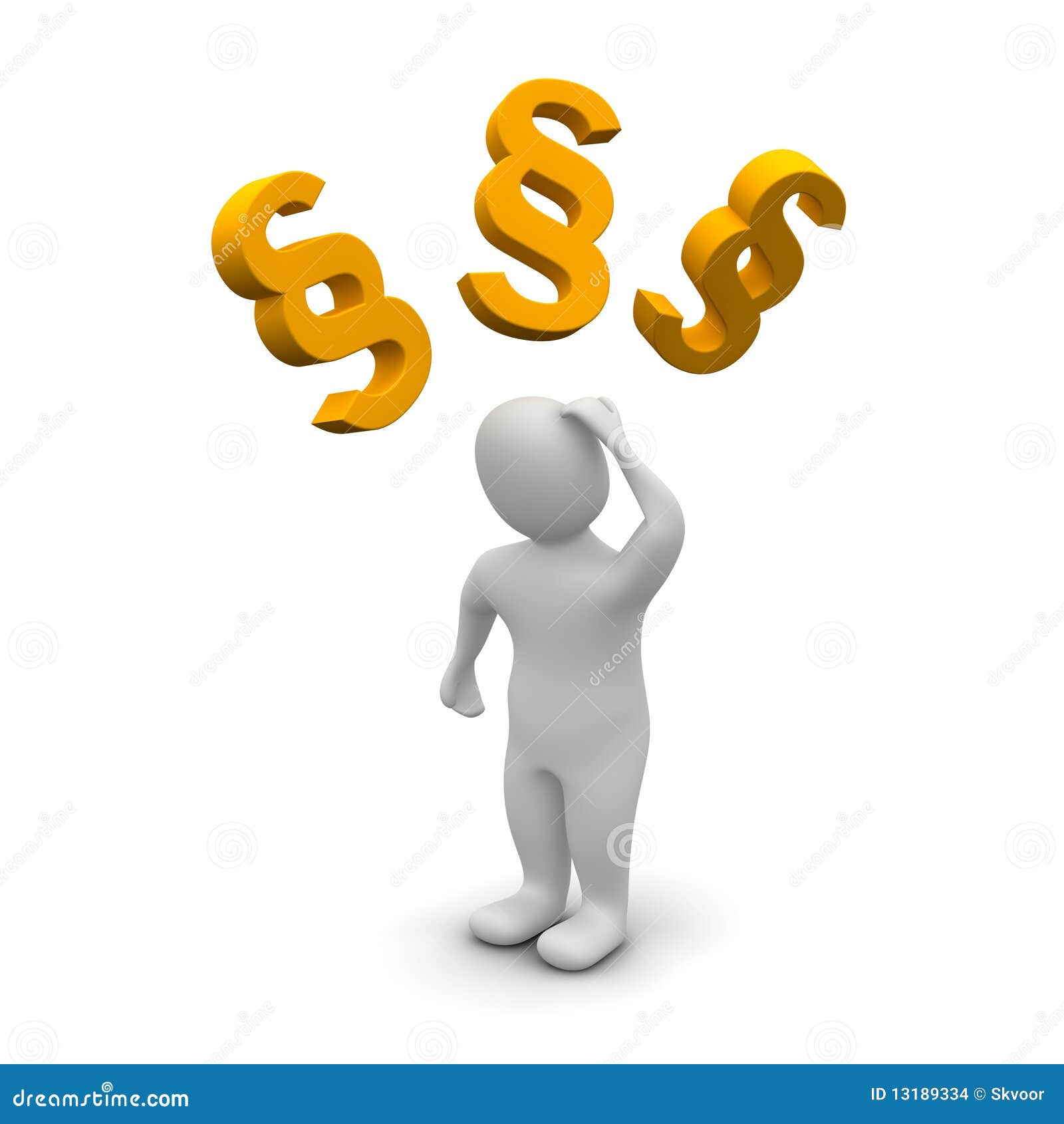 Man And Paragraph Symbols Royalty-Free Cartoon | CartoonDealer.com ...