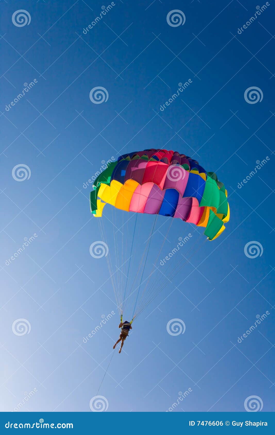 Man is parasailing stock photo. Image of parasailing, summer - 7476606