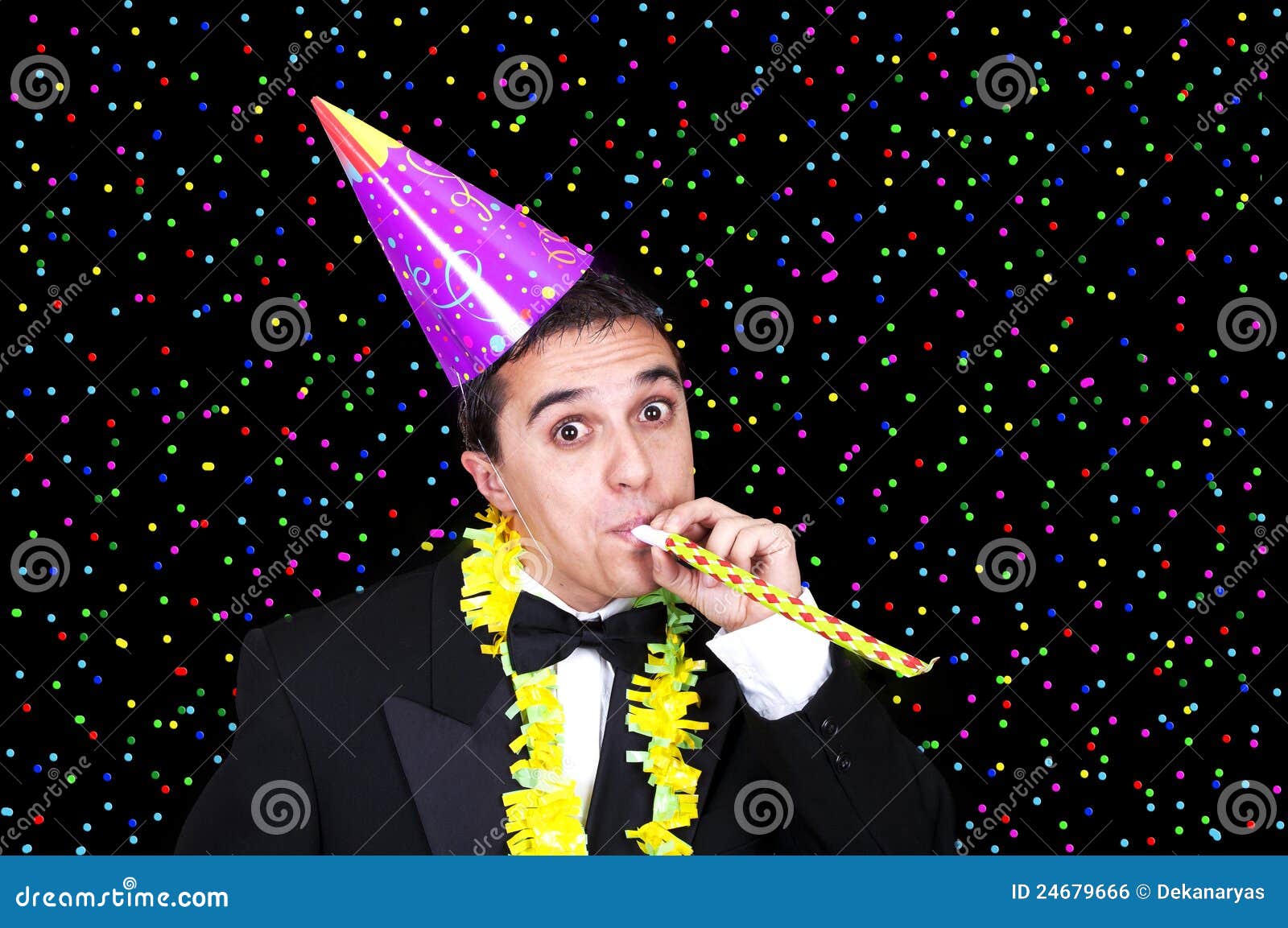 Man at party stock photo. Image of anniversary, balloon - 24679666