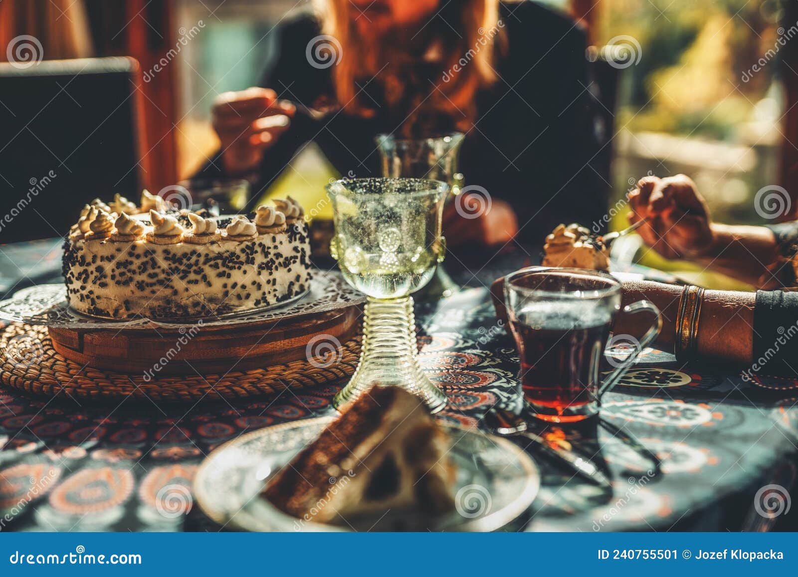 Man at a Party Cutting a Cake. Stock Image - Image of event, cake ...