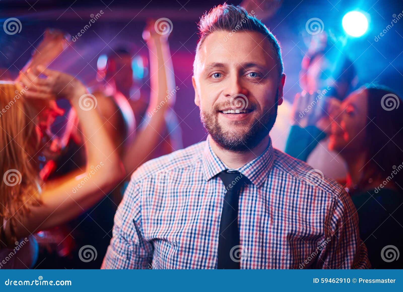 Man at party stock photo. Image of adult, clubbing, unshaven - 59462910