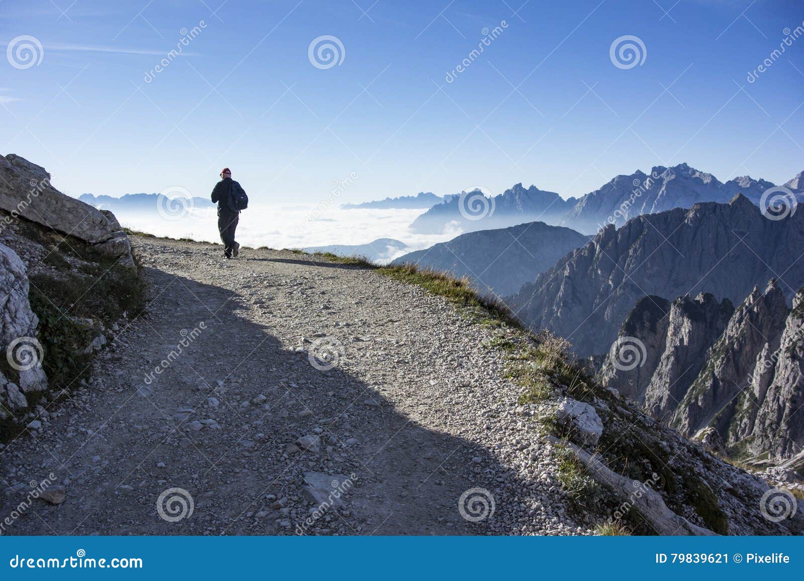 Man on the path editorial photo. Image of landscape, natural - 79839621
