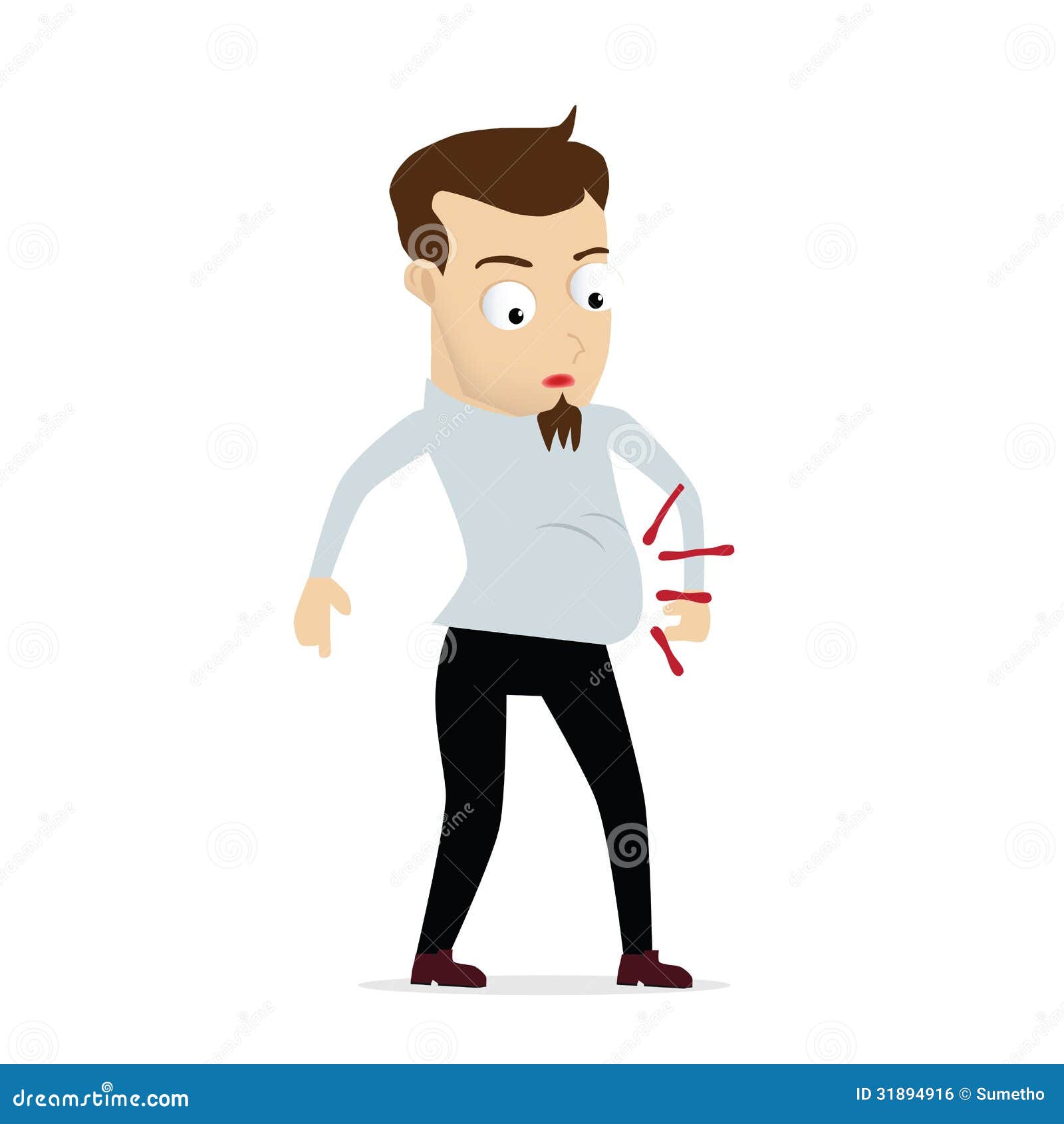 Man Paunchy Vector Illustration | CartoonDealer.com #31894916