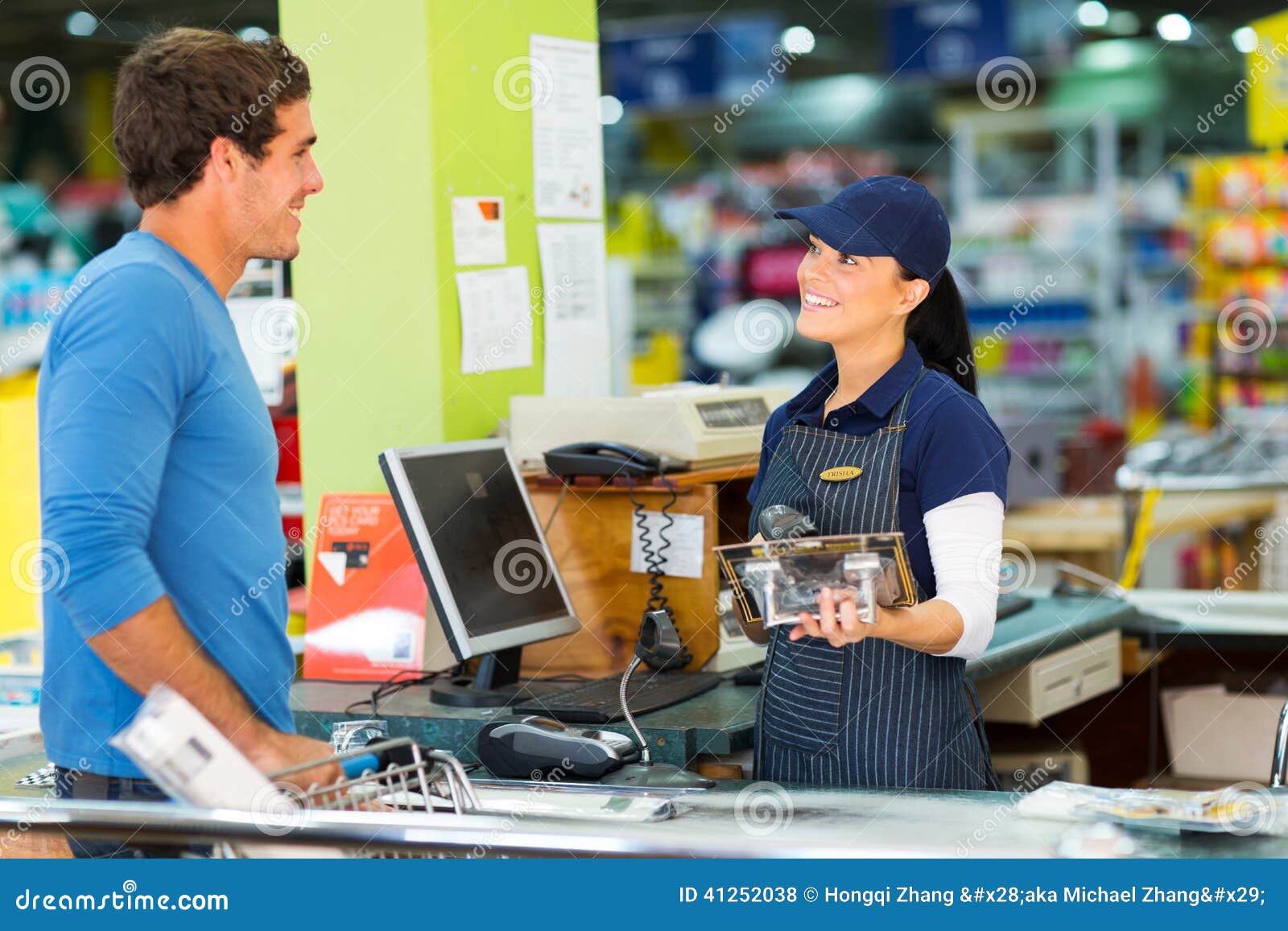 Man paying till point stock photo. Image of consumer - 41252038