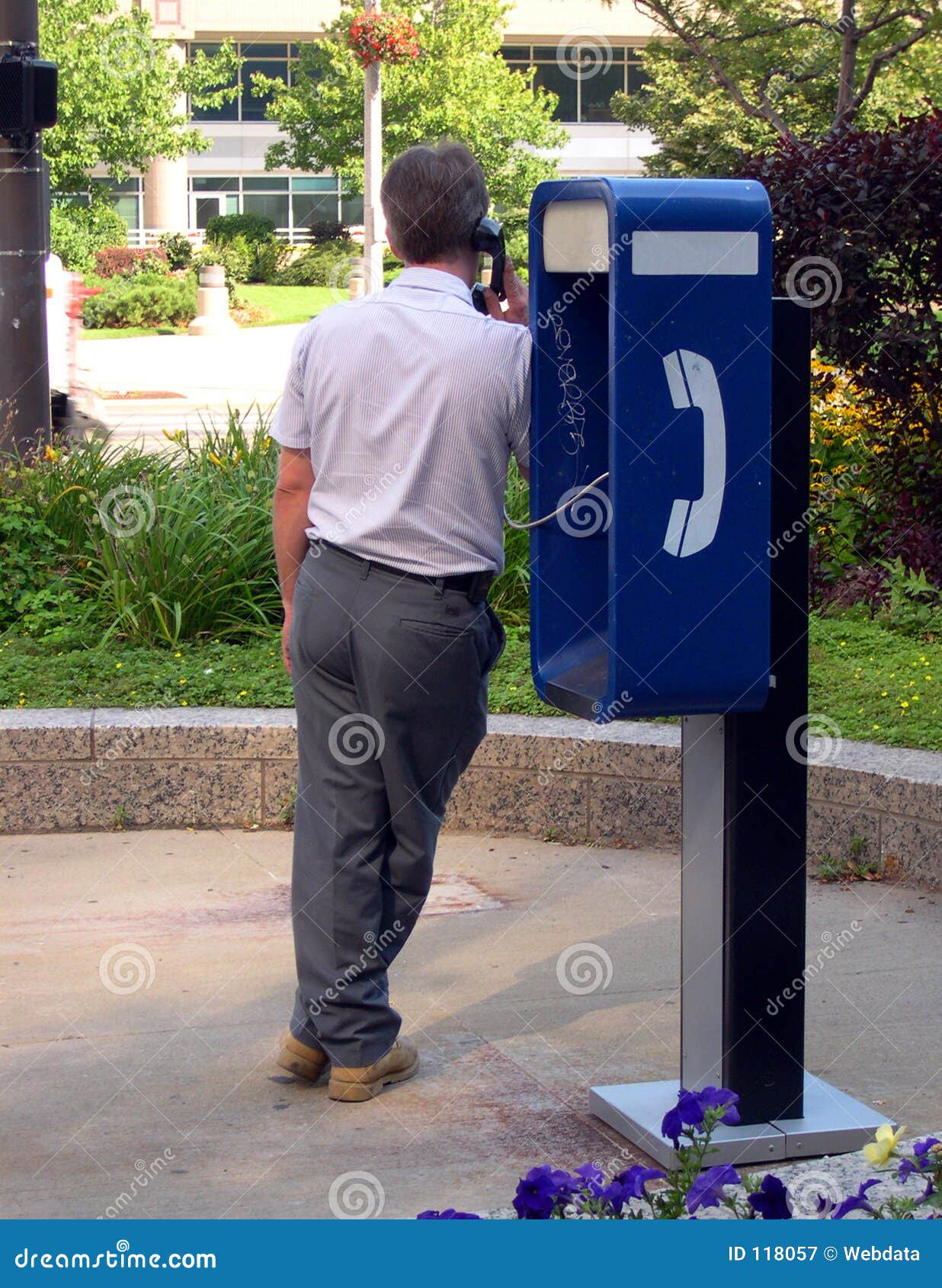 Man on payphone stock image. Image of telephone, phone - 118057