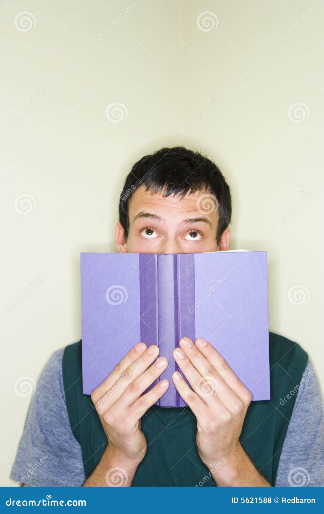 Man Peering Over A Cubicle Stock Photography | CartoonDealer.com #5185796