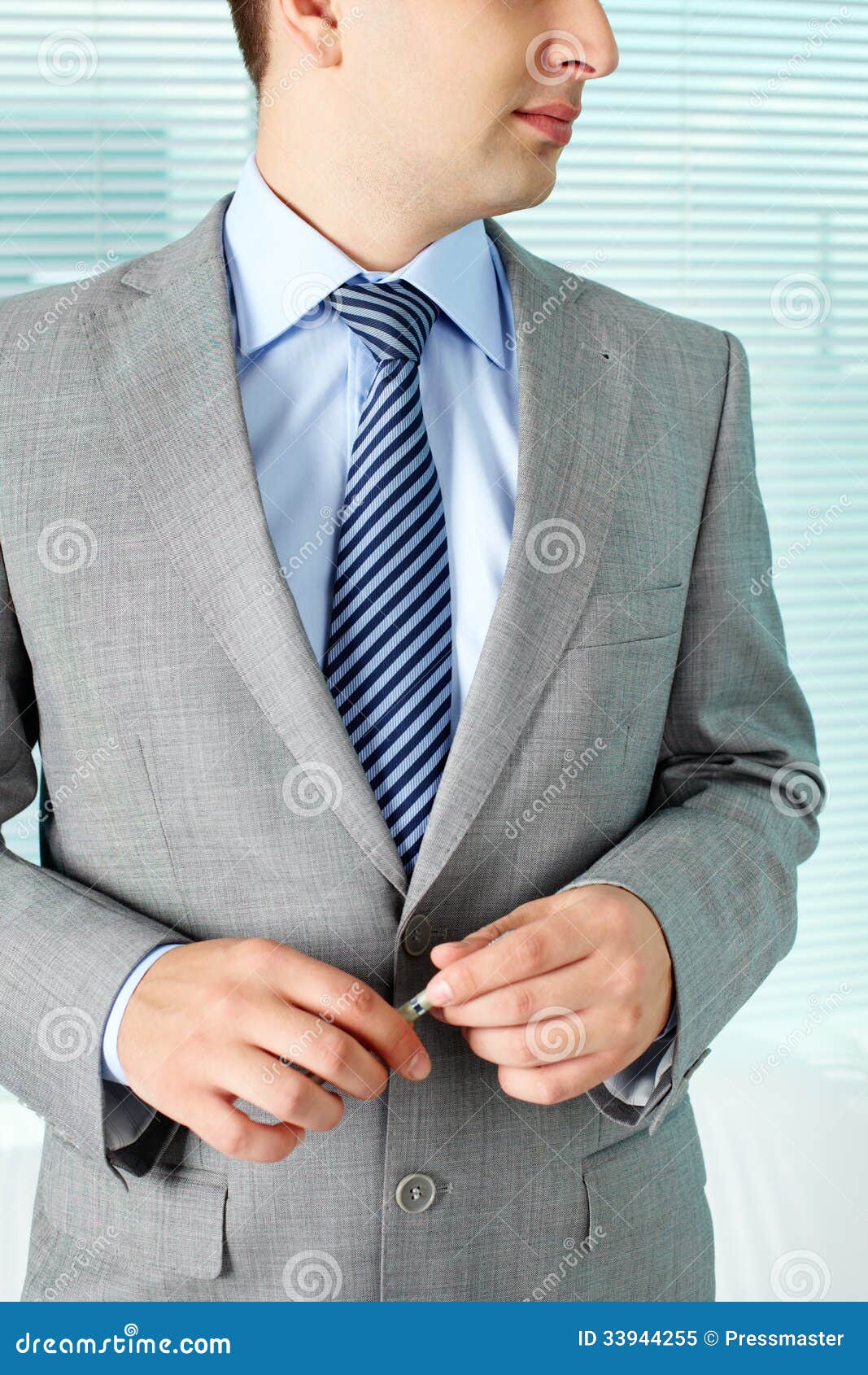 Man with pen stock image. Image of grey, person, male - 33944255