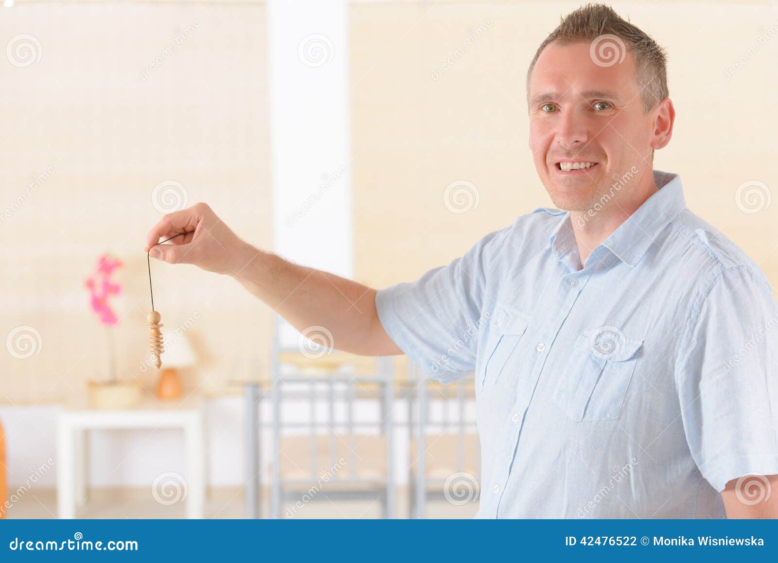 Man with pendulum stock photo. Image of chain, concepts - 42476522
