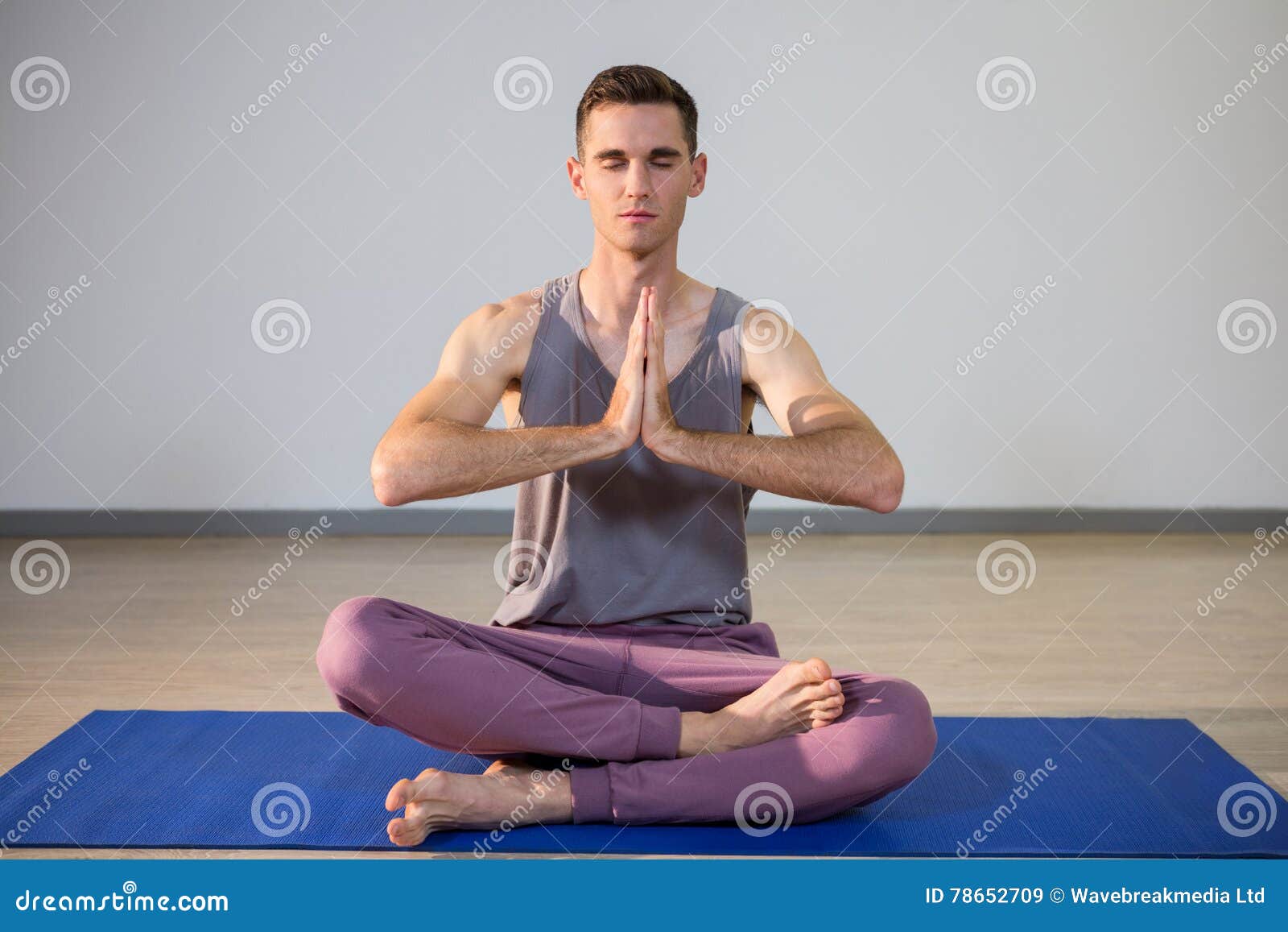 Man performing yoga stock image. Image of physical, peaceful - 78652709