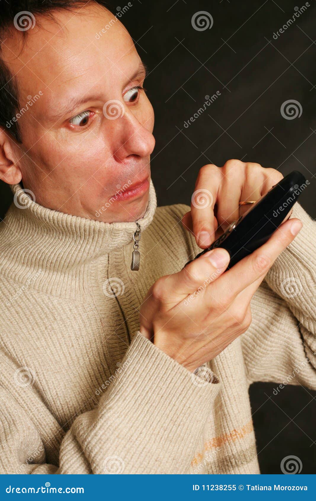 Man with the phone stock image. Image of adult, handsome - 11238255