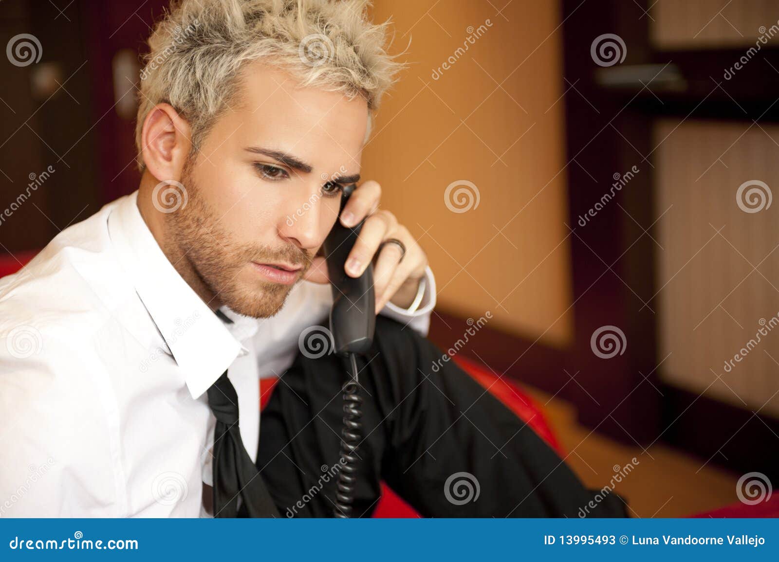 Man on phone stock image. Image of cellphone, communication - 13995493