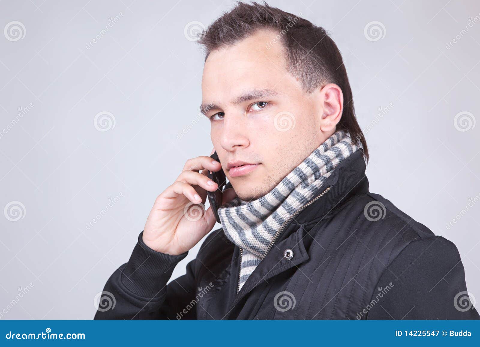 Man with phone stock image. Image of mobile, face, caucasian - 14225547