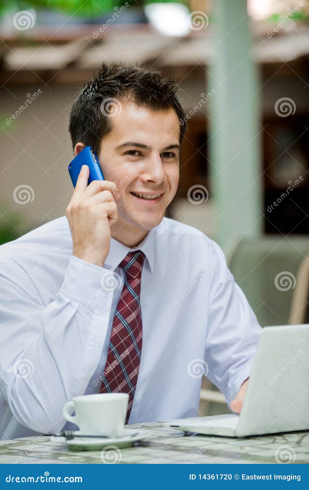 Man with Phone stock photo. Image of outdoors, internet - 14361720