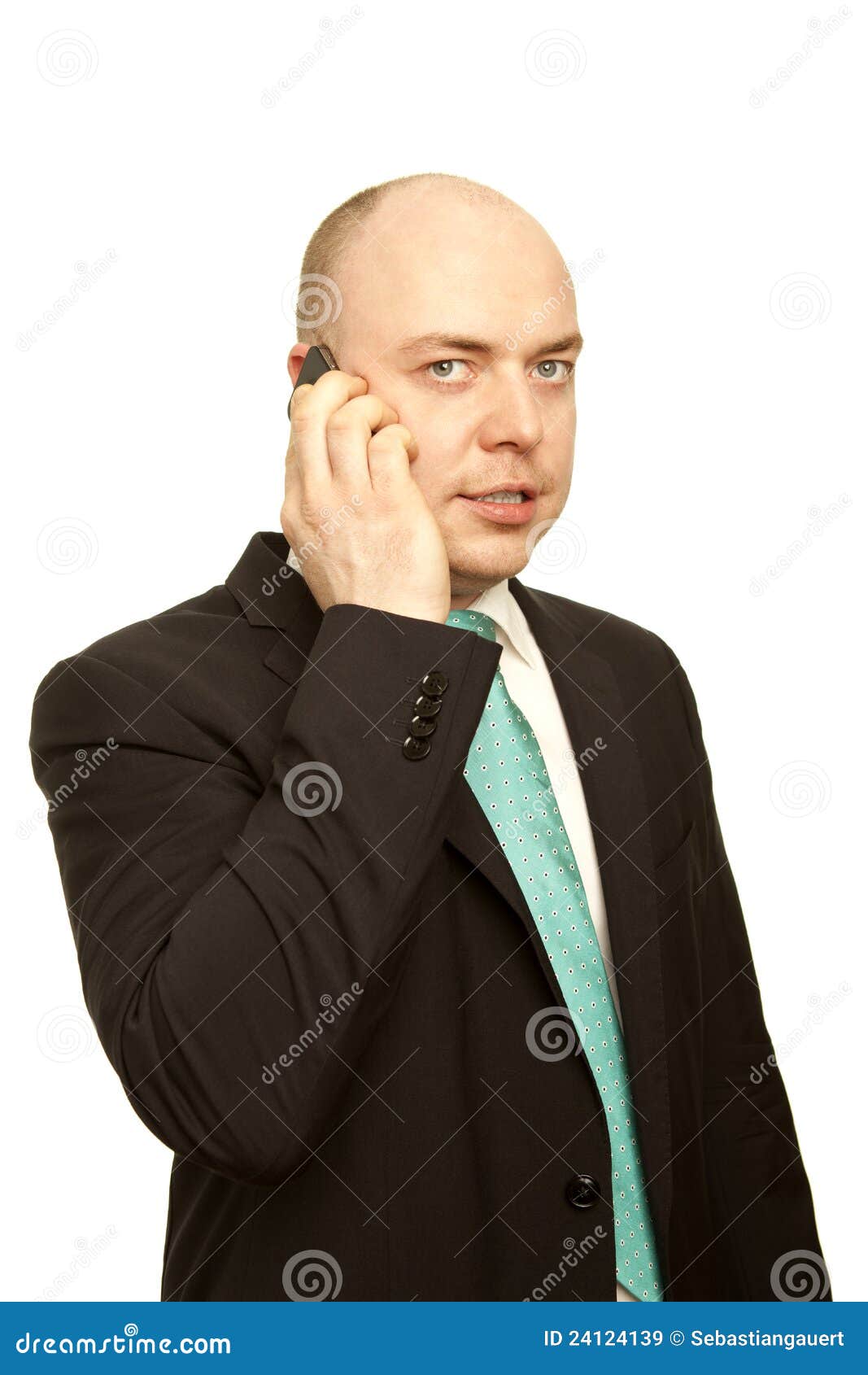 Man with phone stock image. Image of holding, conversation - 24124139