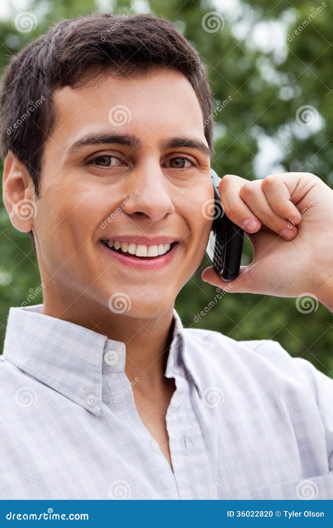 Man on Phone Call stock photo. Image of young, candid - 36022820