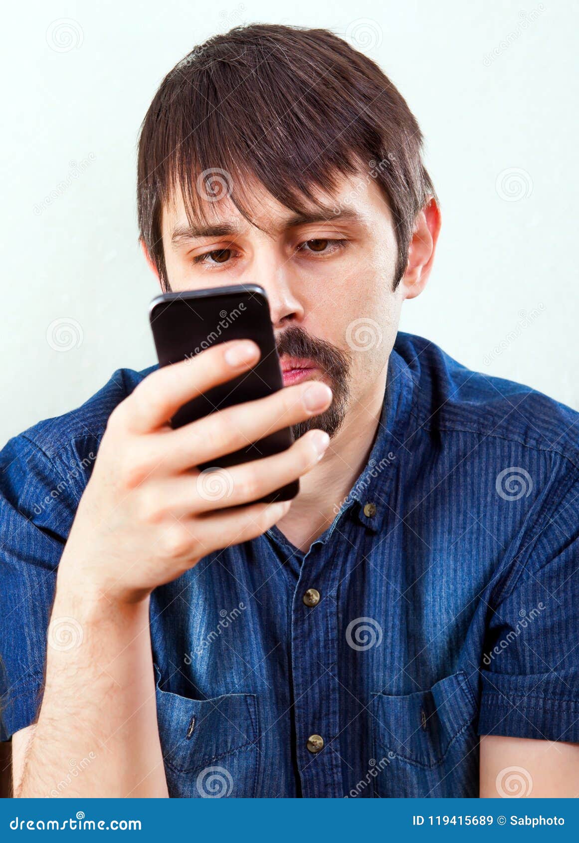 Man with a Phone stock image. Image of caucasian, handsome - 119415689