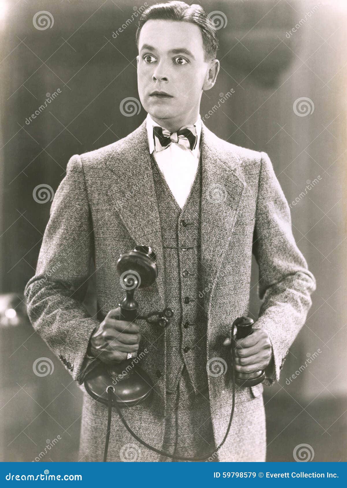 Man on Phone is Taken Off Guard Stock Image - Image of candlestick ...