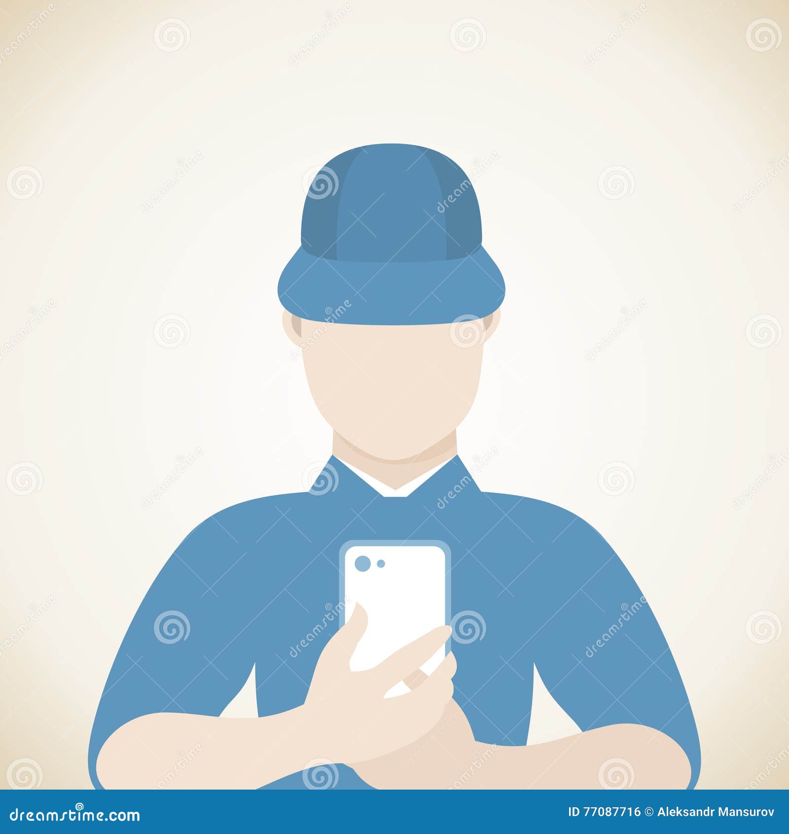 Man phone stock vector. Illustration of organization - 77087716