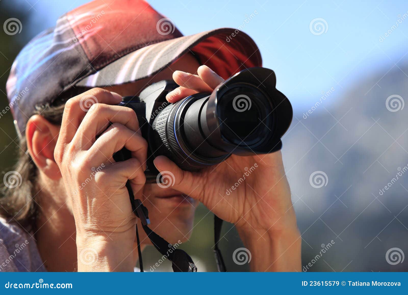 Man with photo camera stock image. Image of person, journalist - 23615579