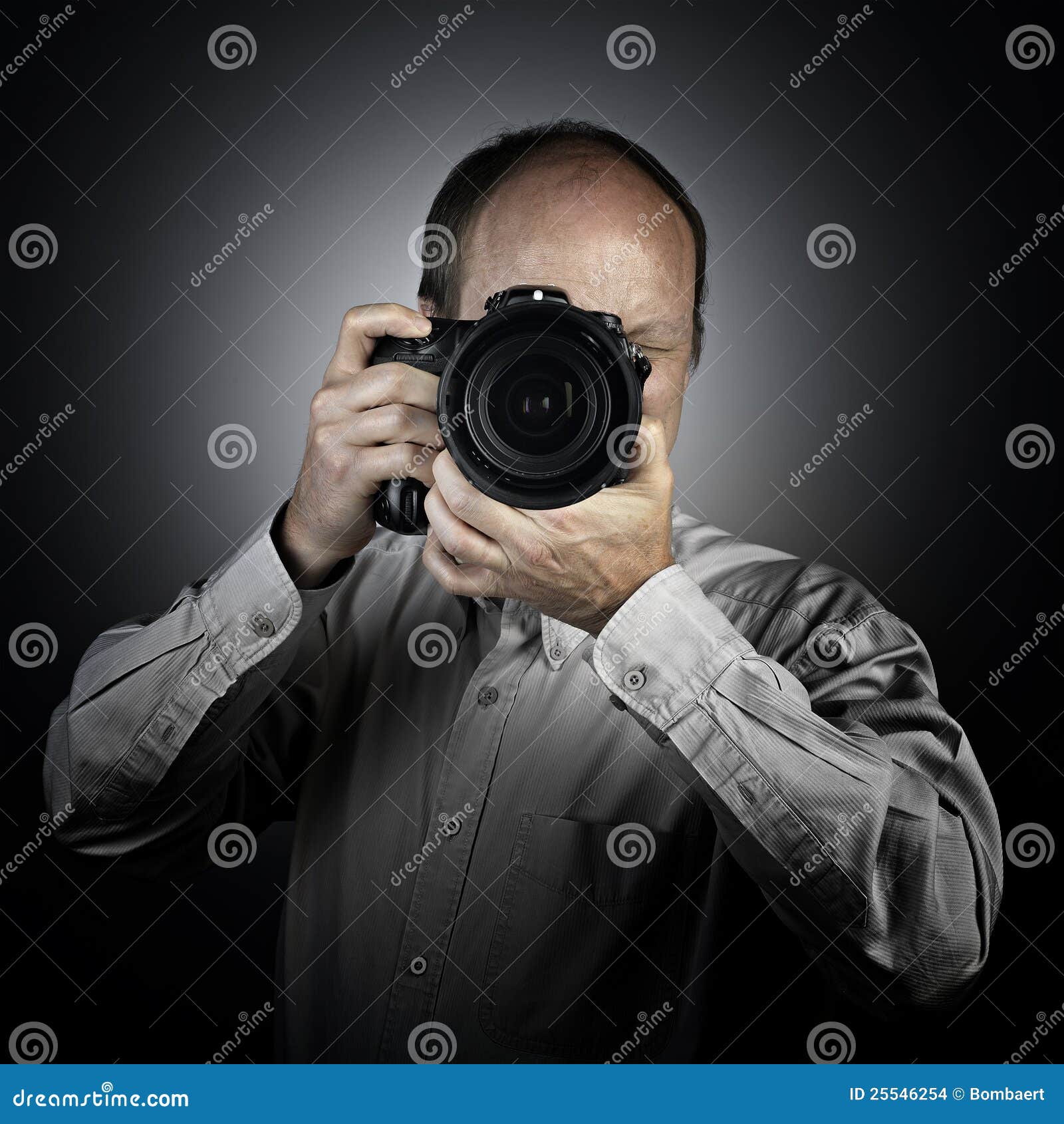 A man with photo camera stock photo. Image of life, playful - 25546254