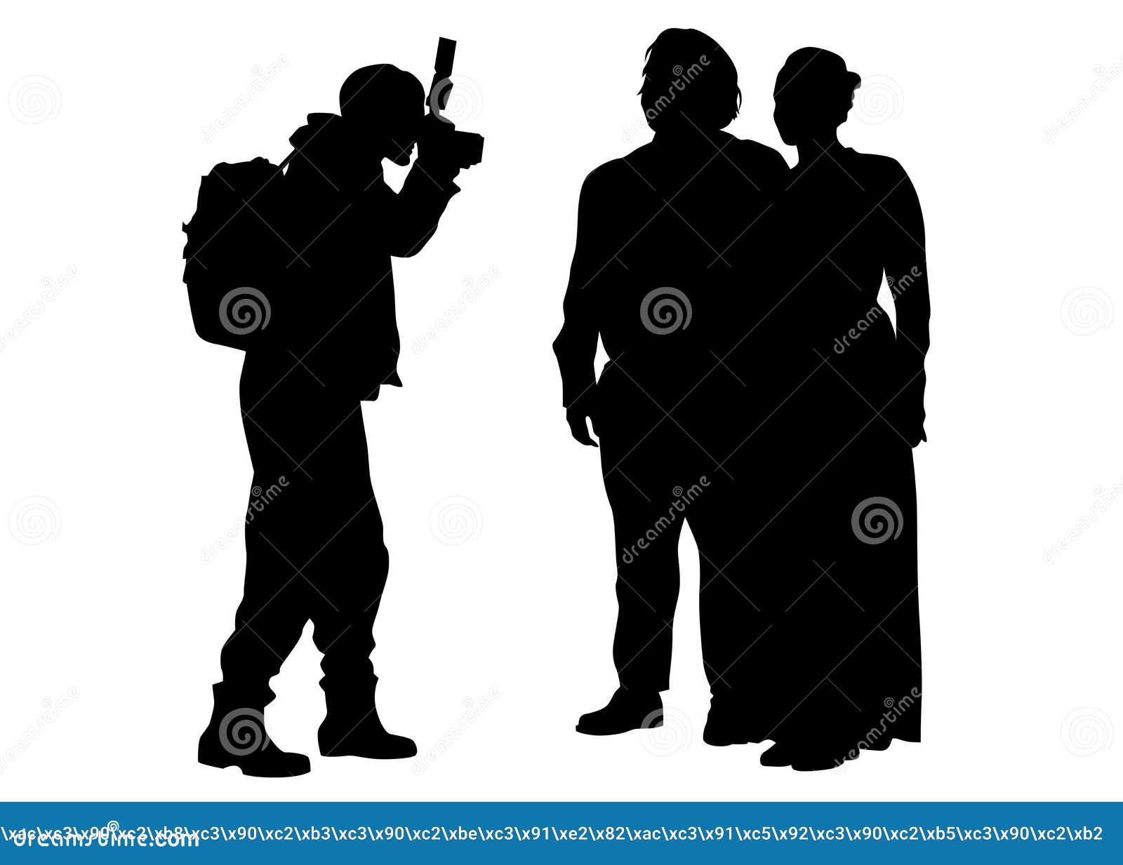 Camera man six stock vector. Illustration of photographer - 245451042
