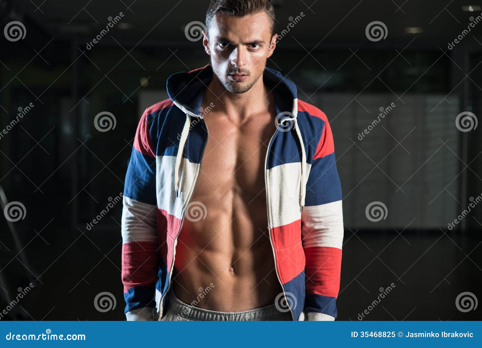 Man with Physically Fit Body Stock Image - Image of build, building ...