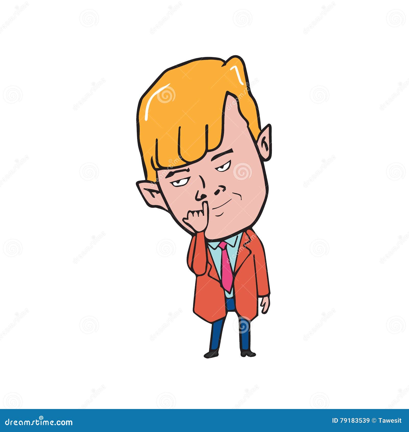 Man Picking His Nose Cartoon | CartoonDealer.com #79183539