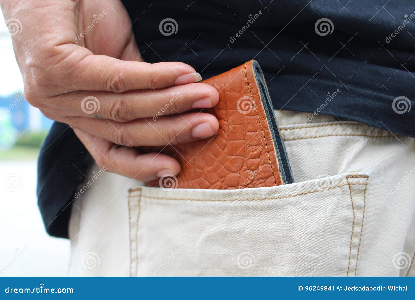 Man picking wallet stock image. Image of empty, payment - 96249841