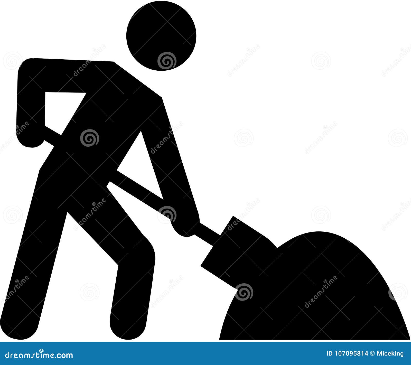 Man Pictogram Working with Shovel Stock Vector - Illustration of ... Man Pictogram Working with Shovel Stock Vector - Illustration of ...