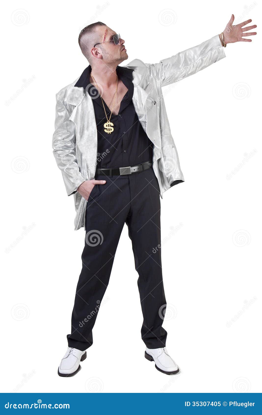 Man pimp style stock image. Image of retro, sunglasses - 35307405