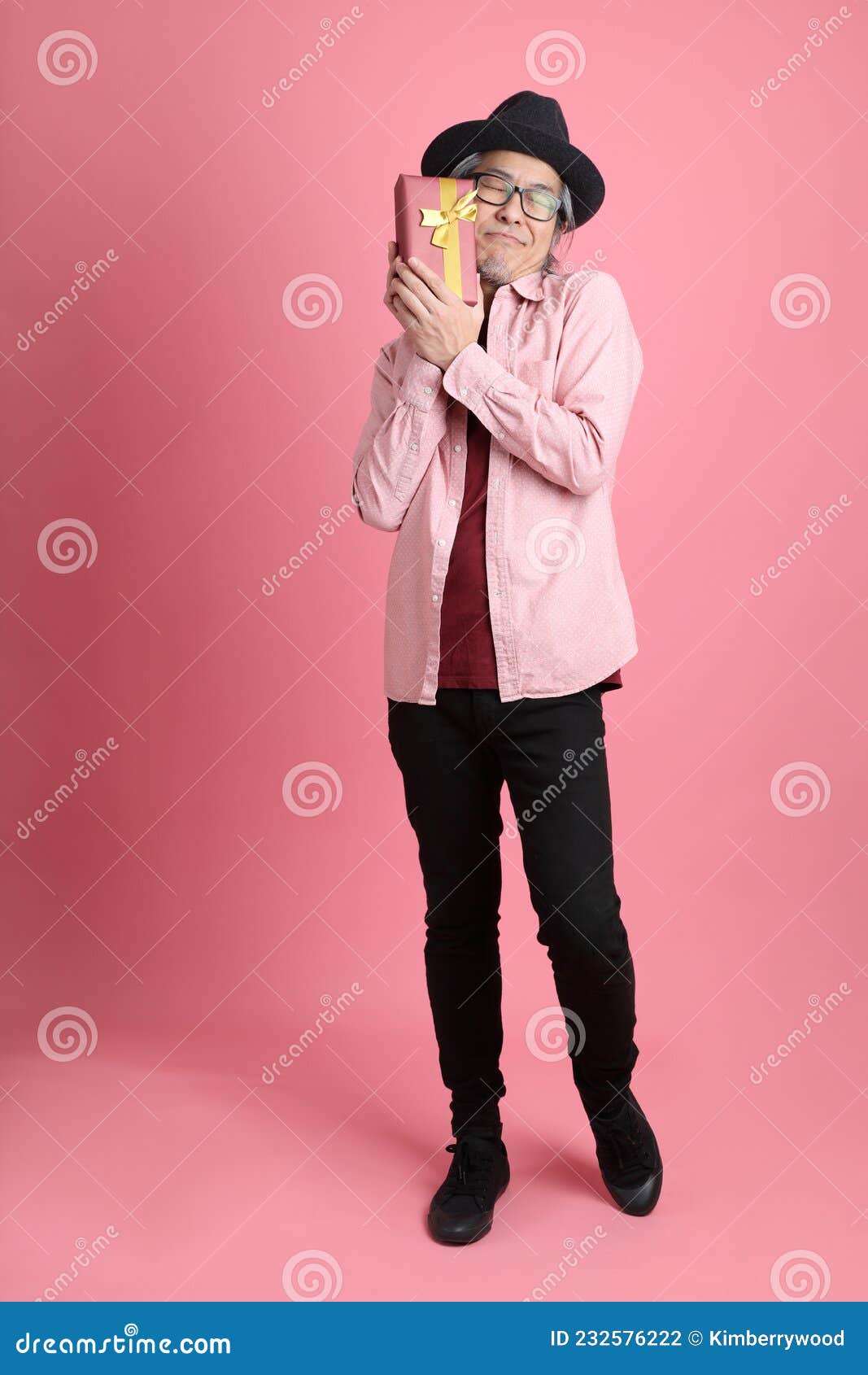 Man in Pink stock photo. Image of decoration, aged, adult - 232576222