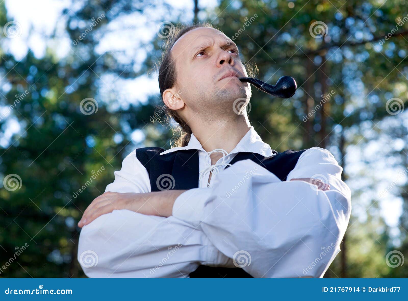 Man with pipe stock photo. Image of dream, male, human - 21767914