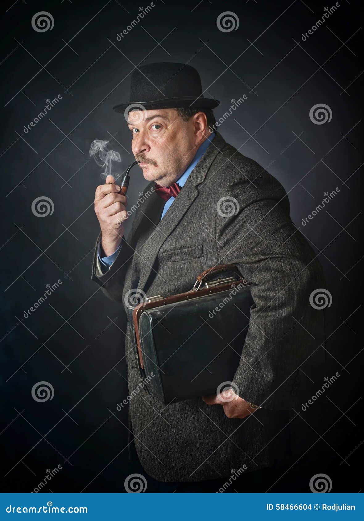 Man with a pipe stock photo. Image of danger, addictive - 58466604