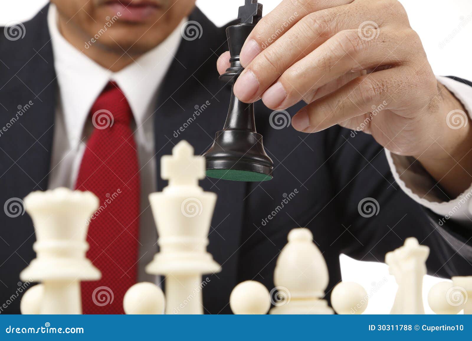 Chess king stock photo. Image of businessman, asian, strategic - 30311788