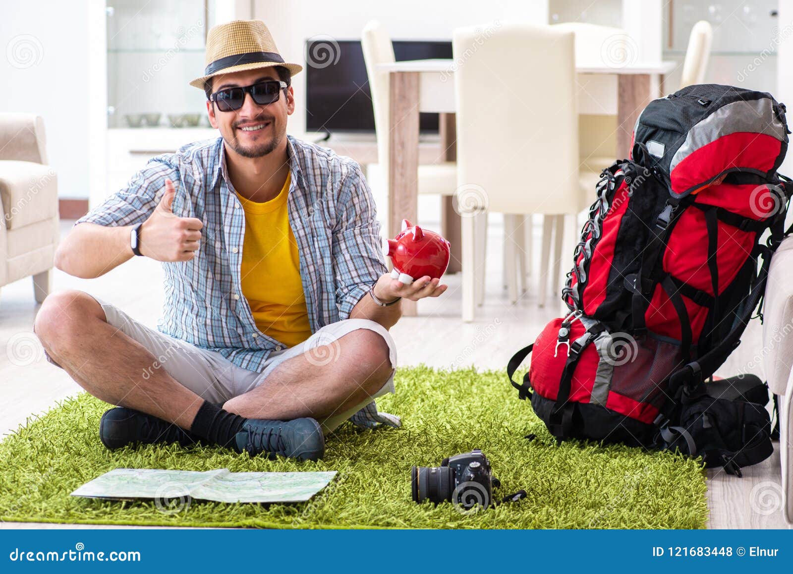 The Man Planning His Travel with Map Stock Photo - Image of hiker ...