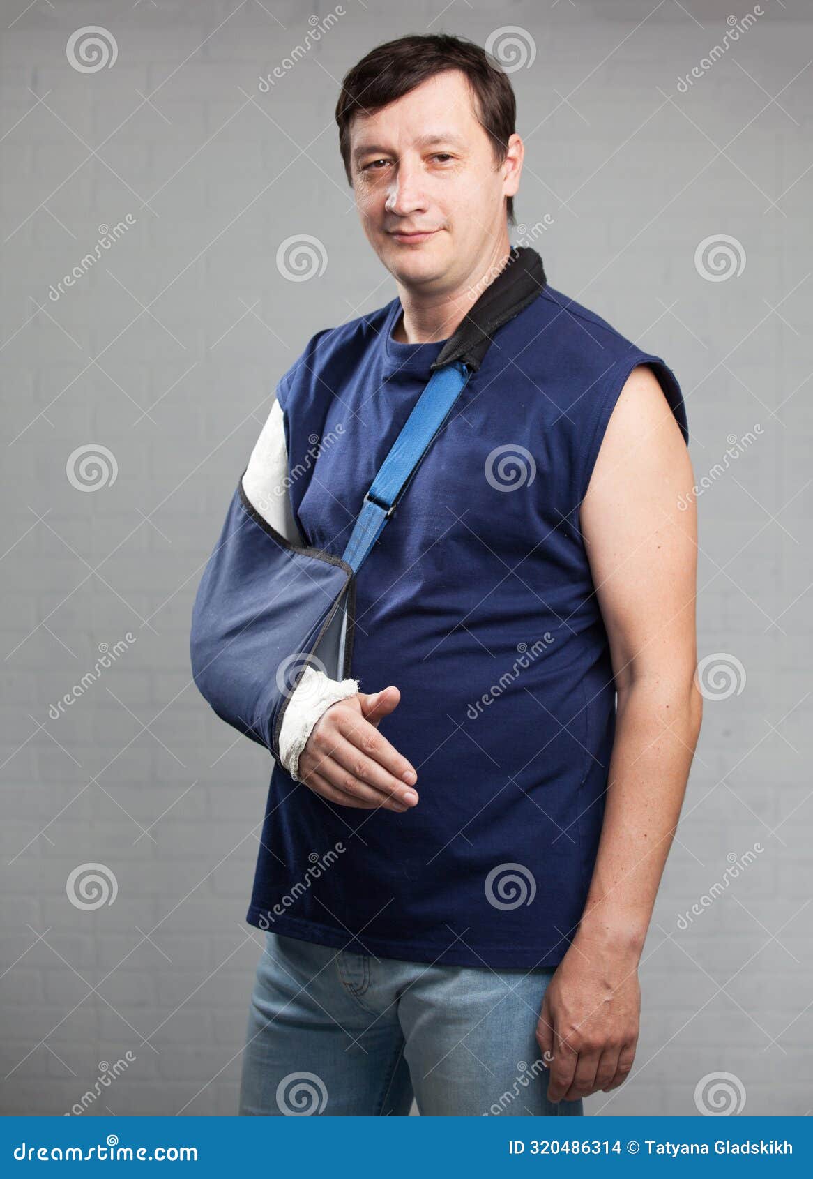 Man with a plaster stock photo. Image of accident, white - 320486314