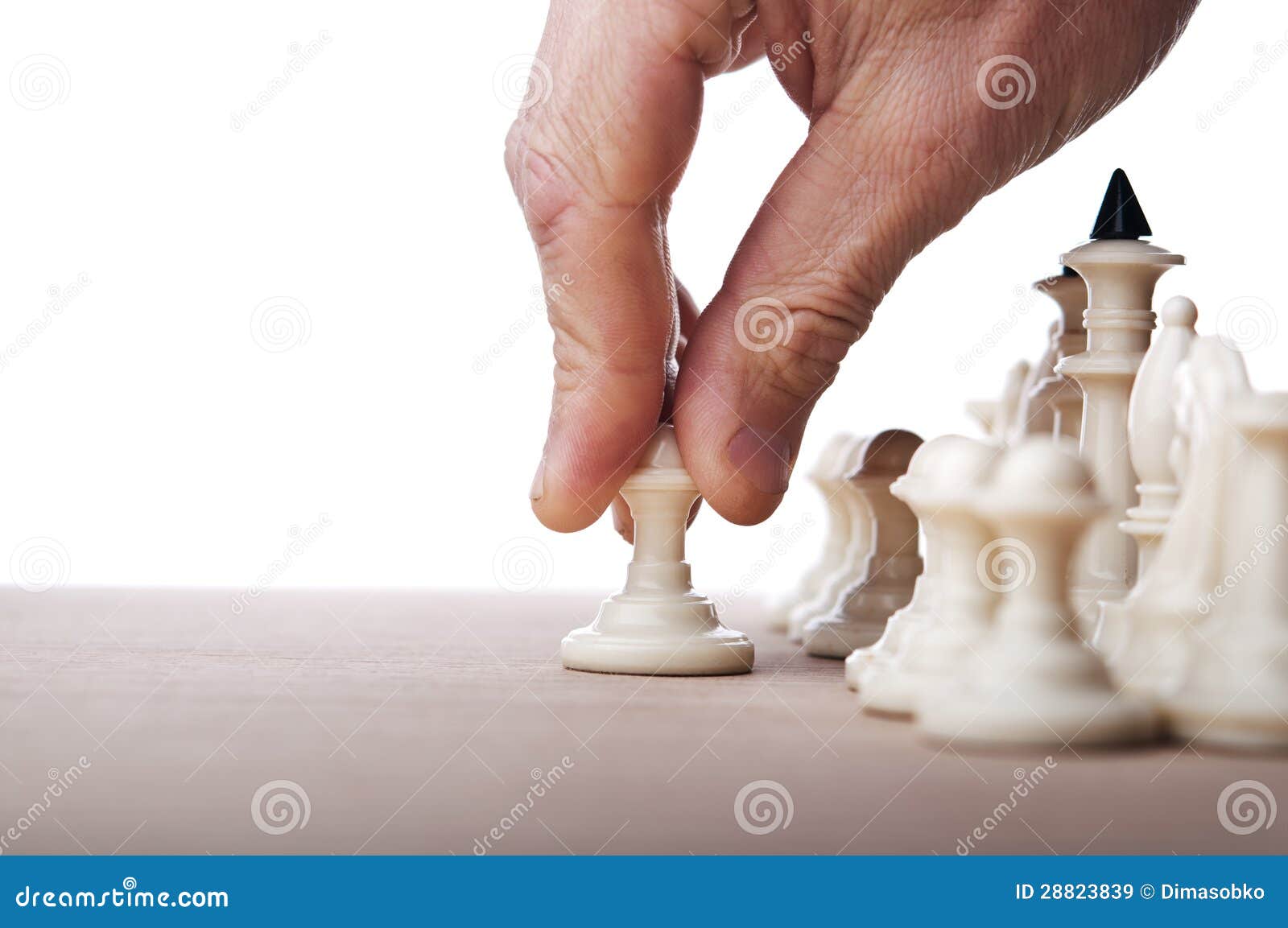 Man play chess game stock image. Image of black, crown - 28823839
