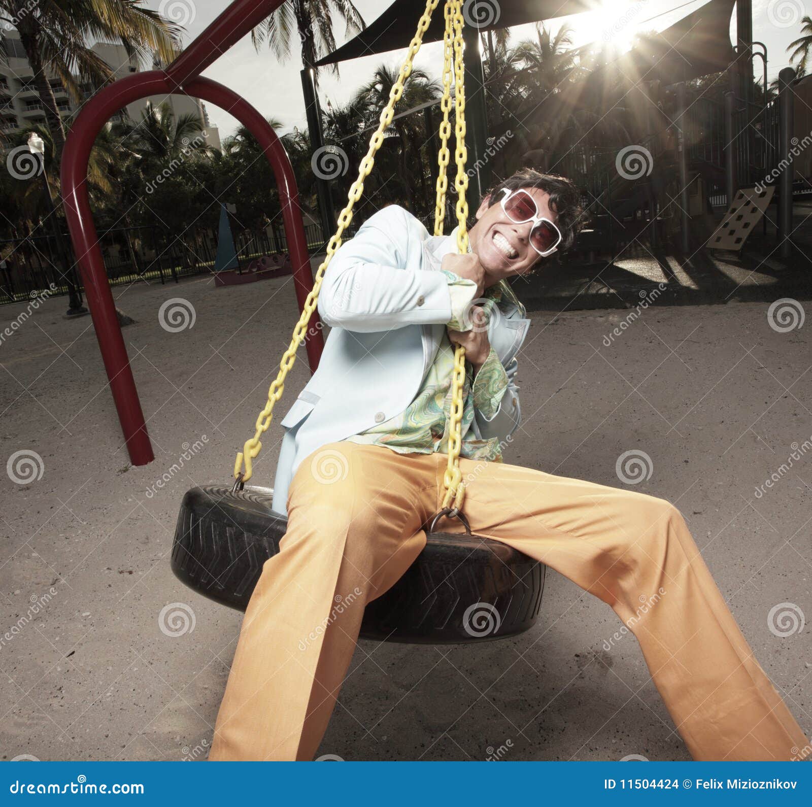 Man on a playground stock photo. Image of handsome, setting - 11504424