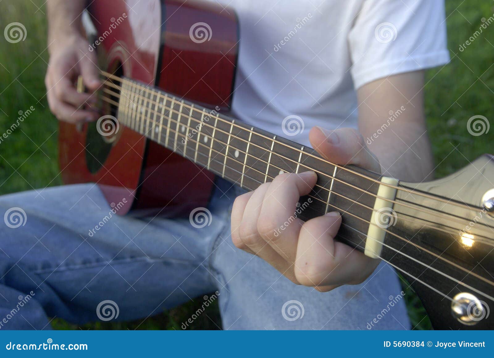 Man Playing Acoustic Guitar Stock Photo - Image of chord, people: 5690384