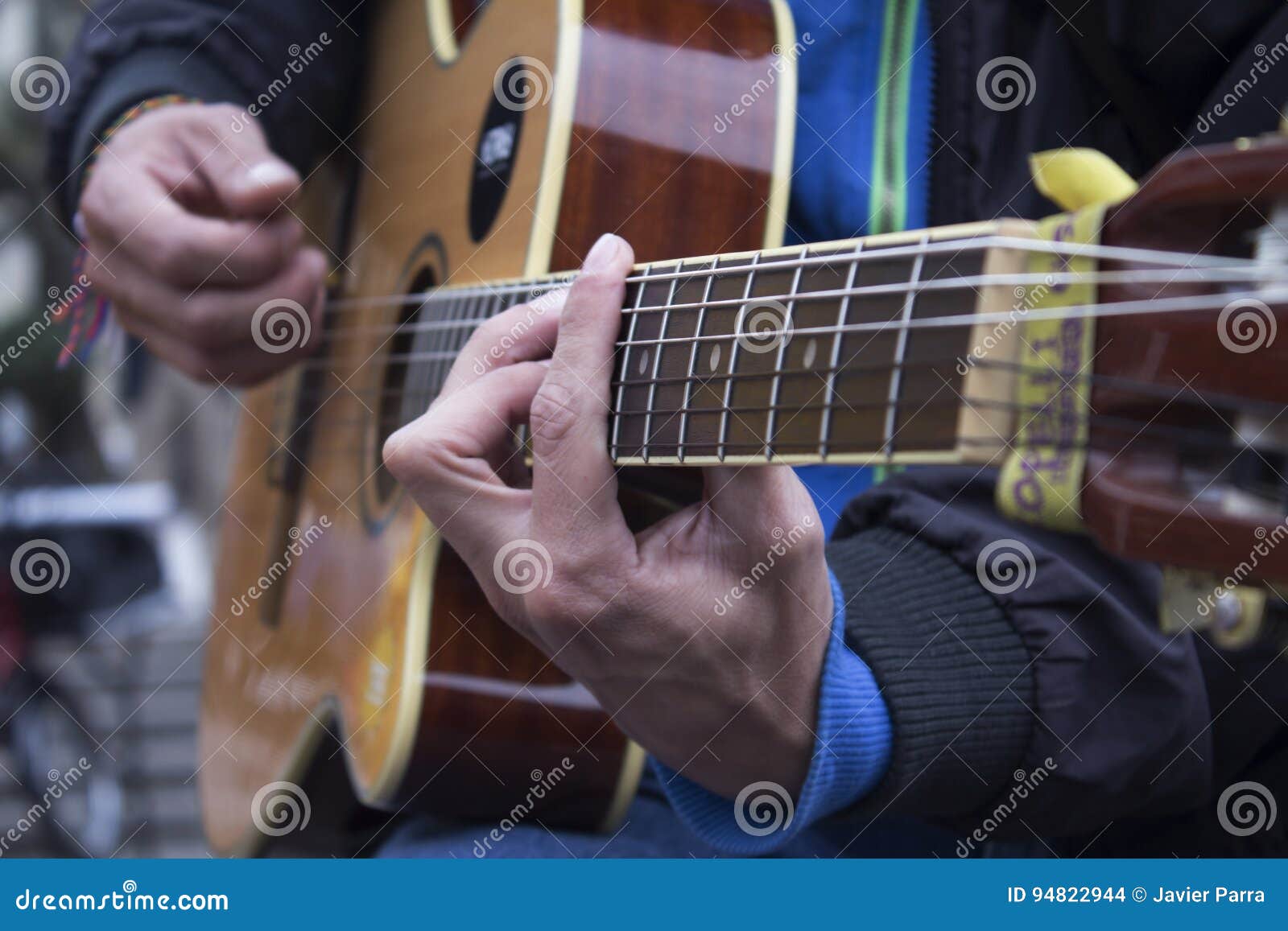 Man Playing Acoustic Guitar Stock Photo - Image of sound, male: 94822944