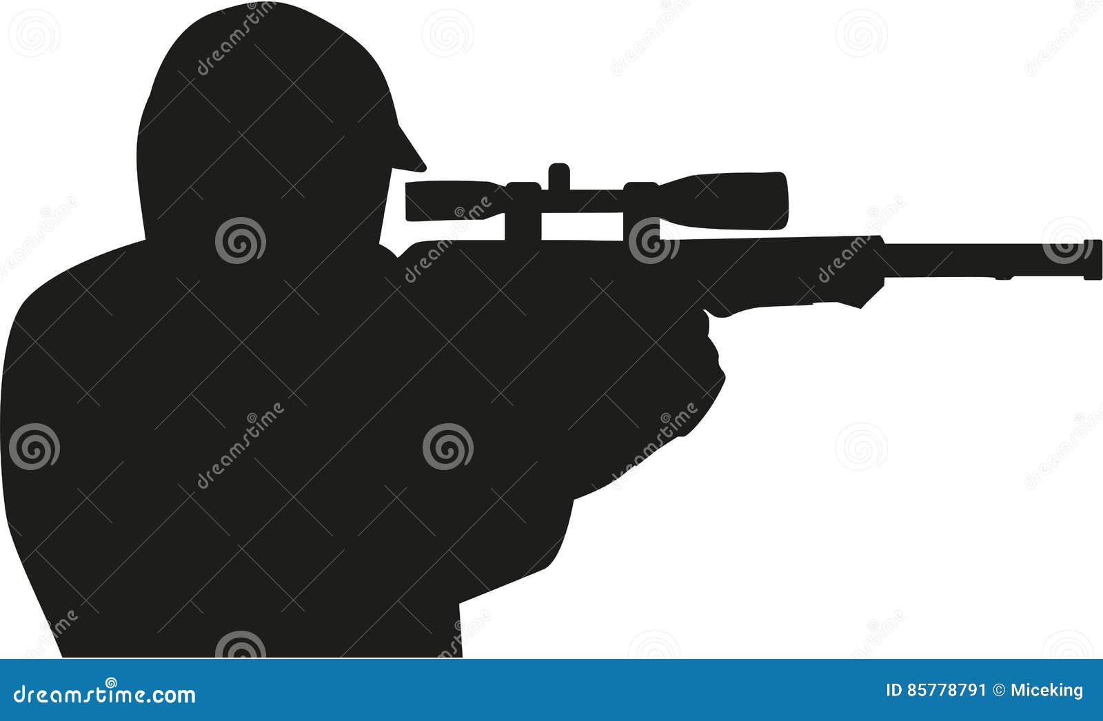 Man playing airsoft stock vector. Illustration of combat - 85778791