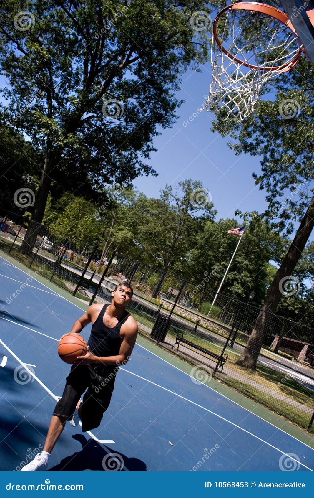 Man Playing Basketball stock image. Image of active, male - 10568453