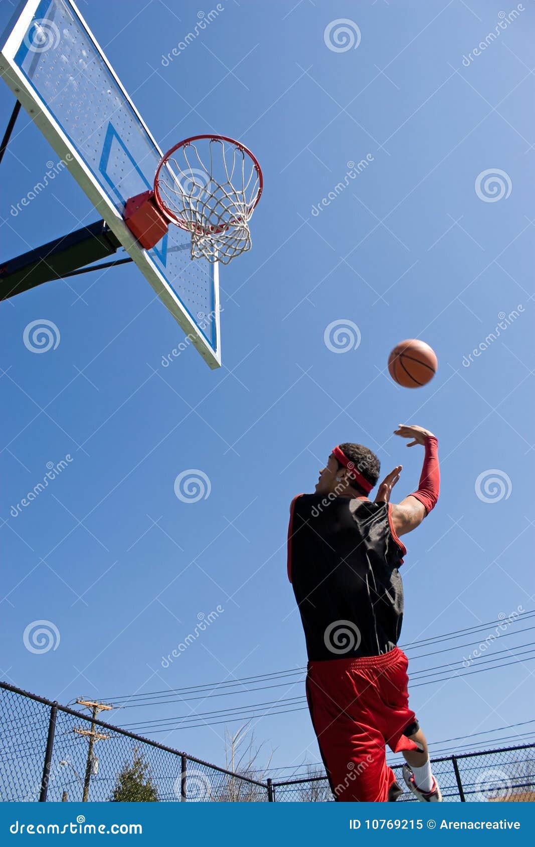 Man Playing Basketball stock image. Image of hooking - 10769215
