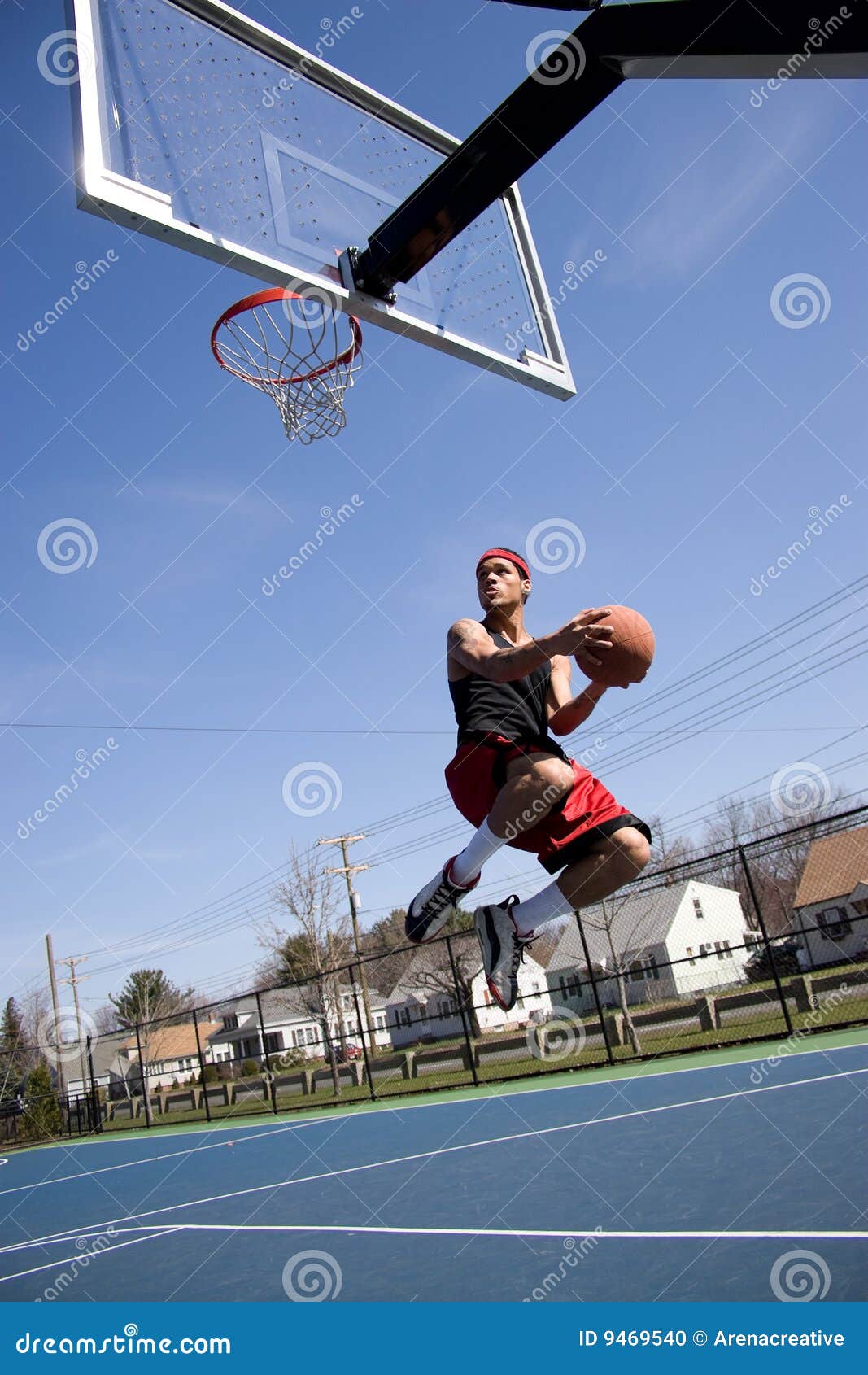 Man Playing Basketball stock photo. Image of baller, game - 9469540