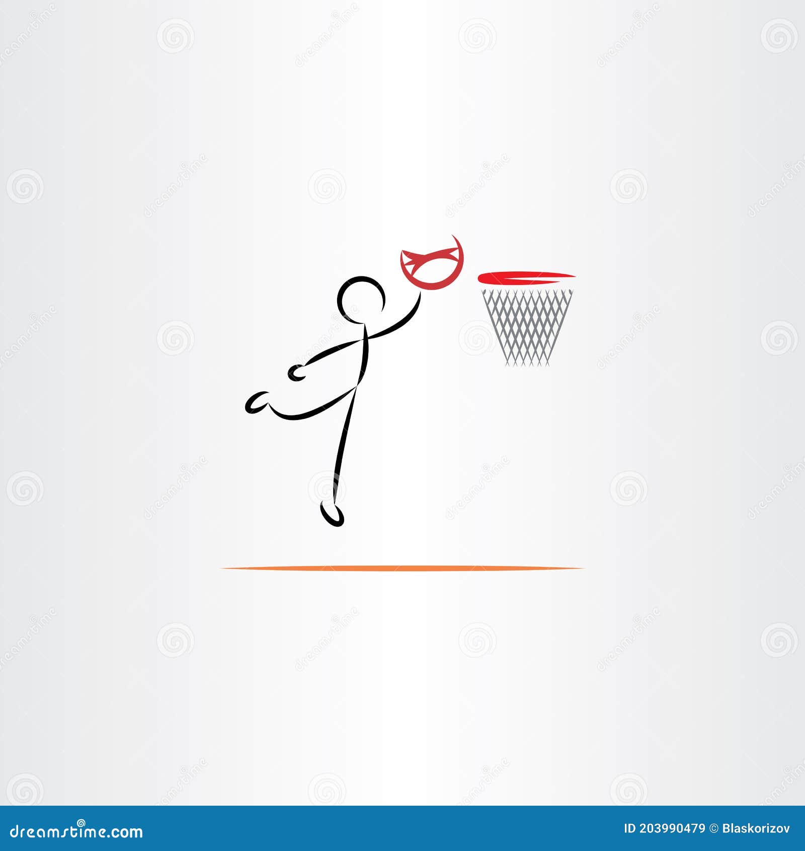 Man Playing Basketball Vector Icon Illustration Stock Vector ...