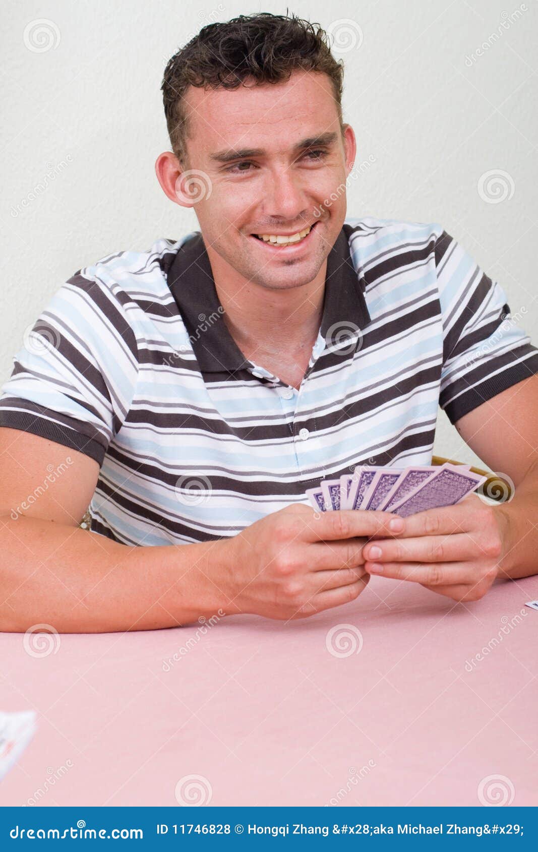 Man Playing Cards Royalty Free Stock Photos - Image: 11746828