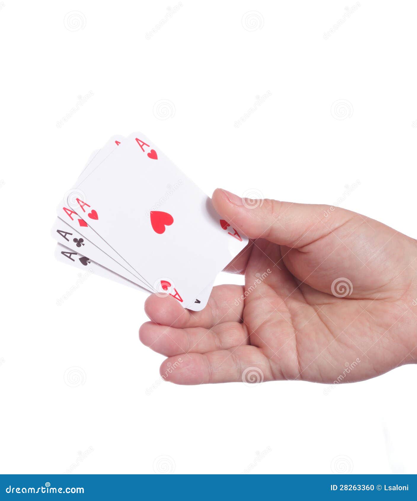 Man and Playing Cards in Hand Stock Photo - Image of card, hand: 28263360