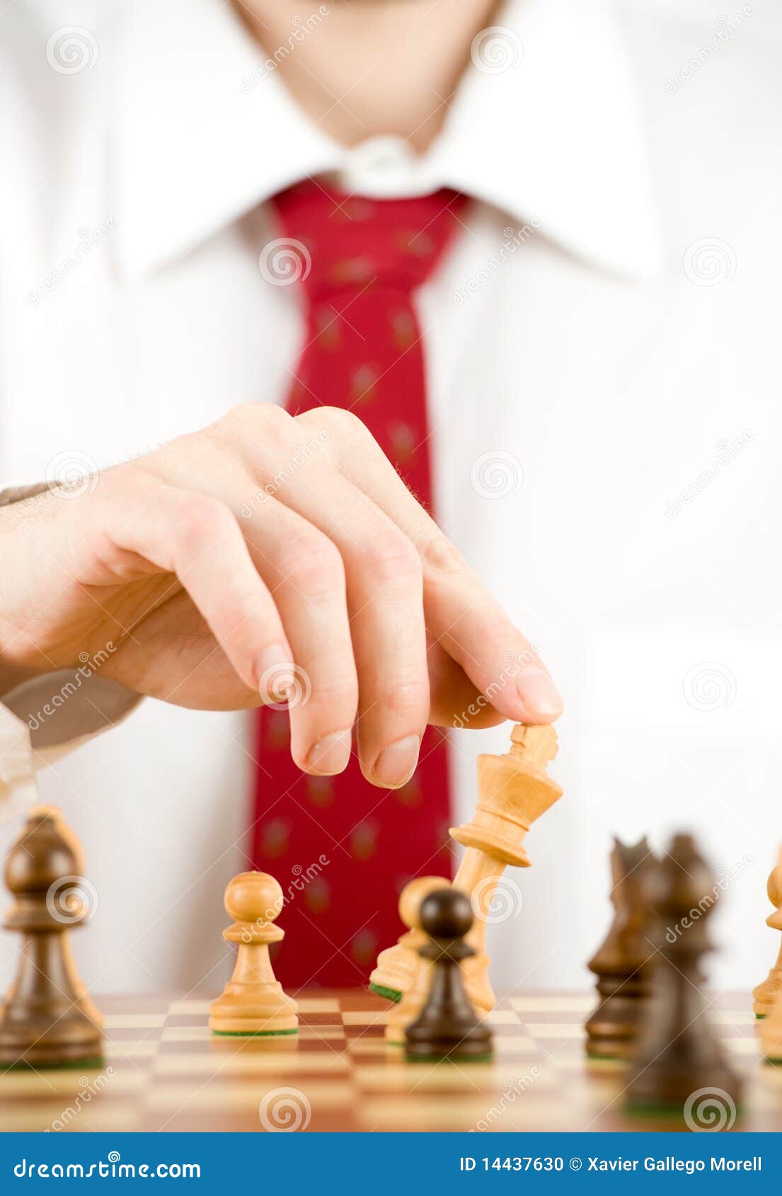 Man playing chess stock photo. Image of competition, genius - 14437630