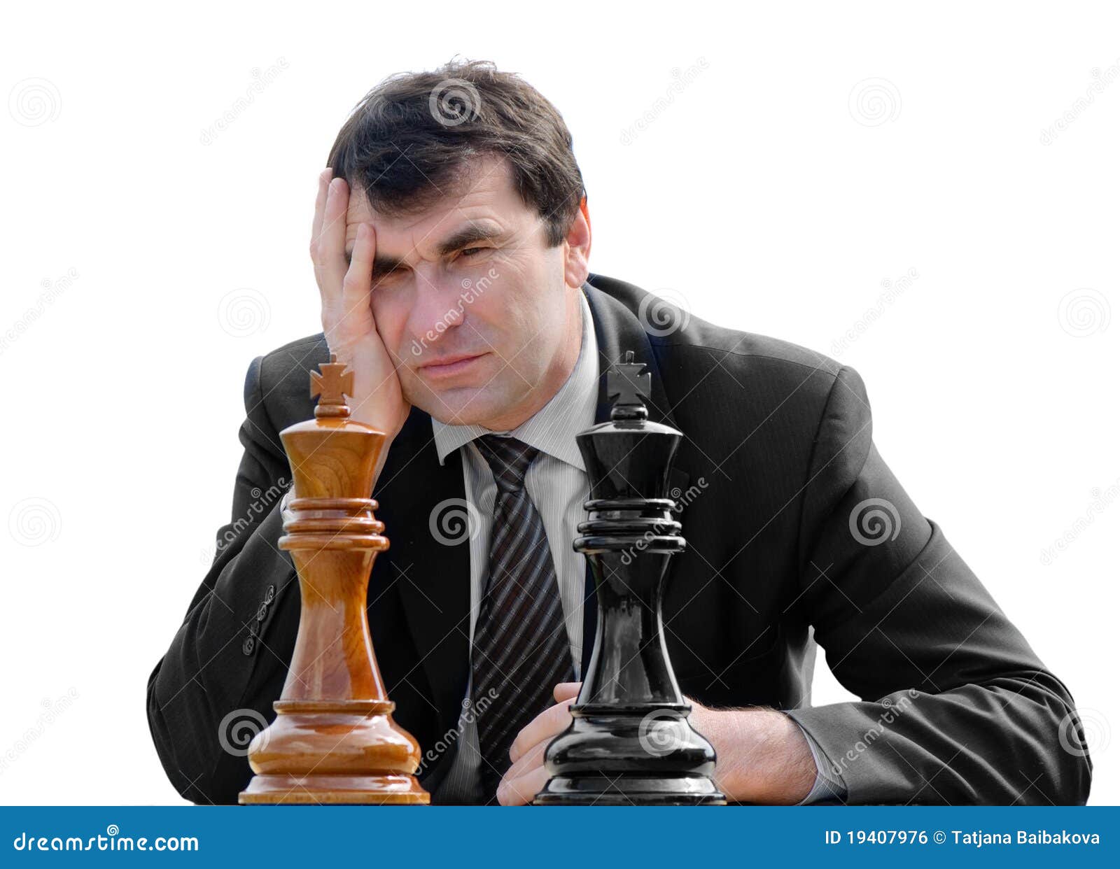 Man playing chess stock photo. Image of chess, intellectual - 19407976