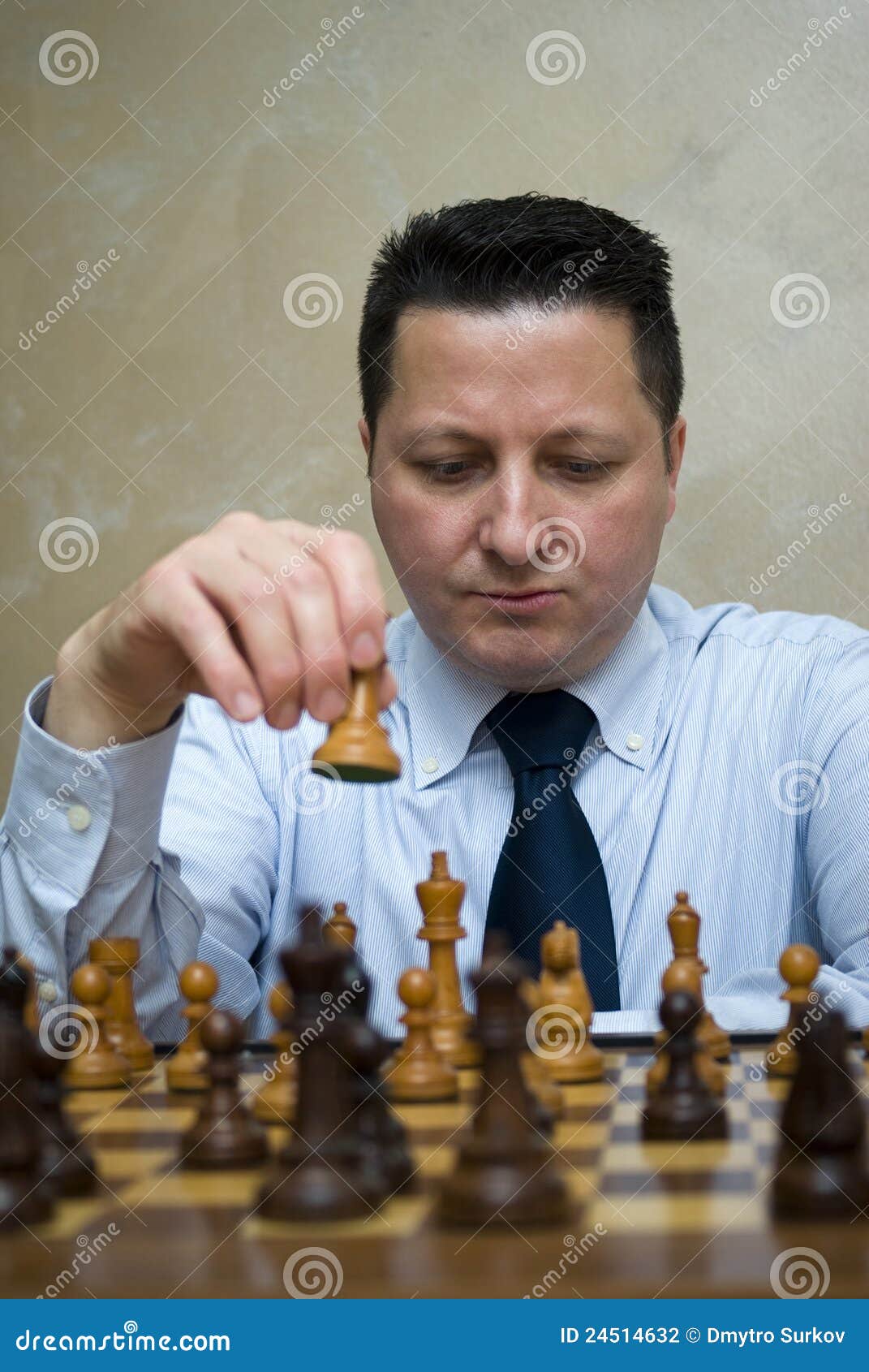 Man playing chess stock photo. Image of concentrating - 24514632